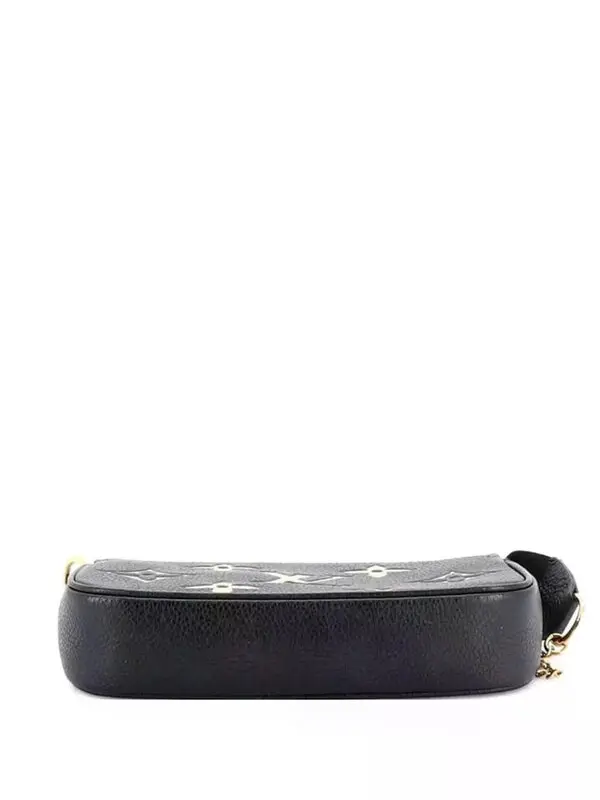 LOUIS VUITTON Bicolor Monogram Empreinte Giant Pochette Accessoires Mini Clutch - Black