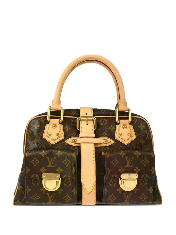 LOUIS VUITTON 2006 Manhattan Gm Monogram Tote Bag - Brown