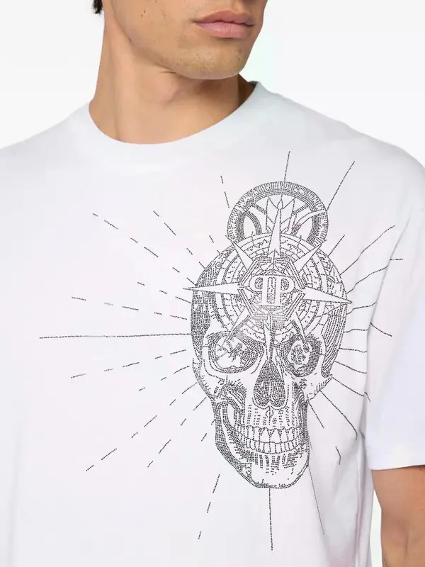 Philipp Plein Short-sleeve Crew-neck T-shirt - White