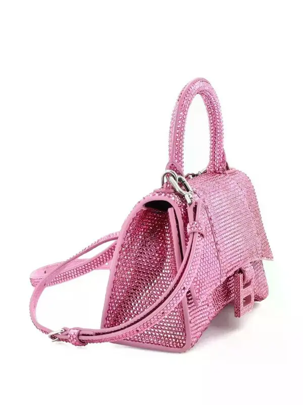 Balenciaga Hourglass Xs Top Handle Crossbody Bag - Pink