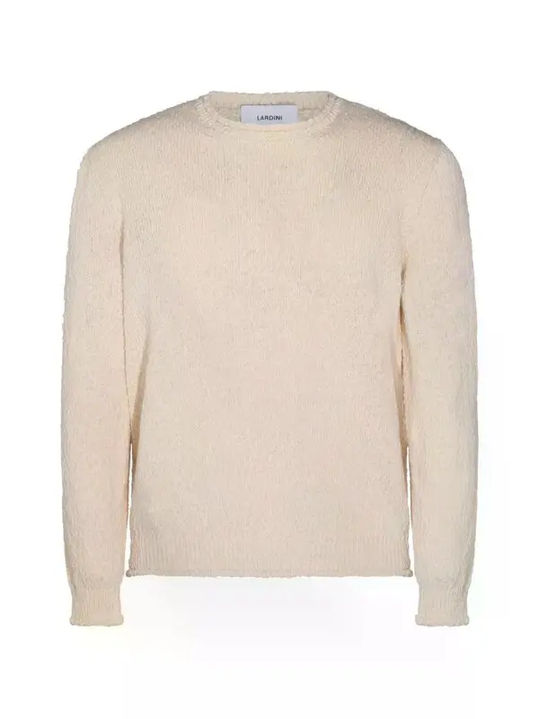 LARDINI Textured Crew Neck Sweater