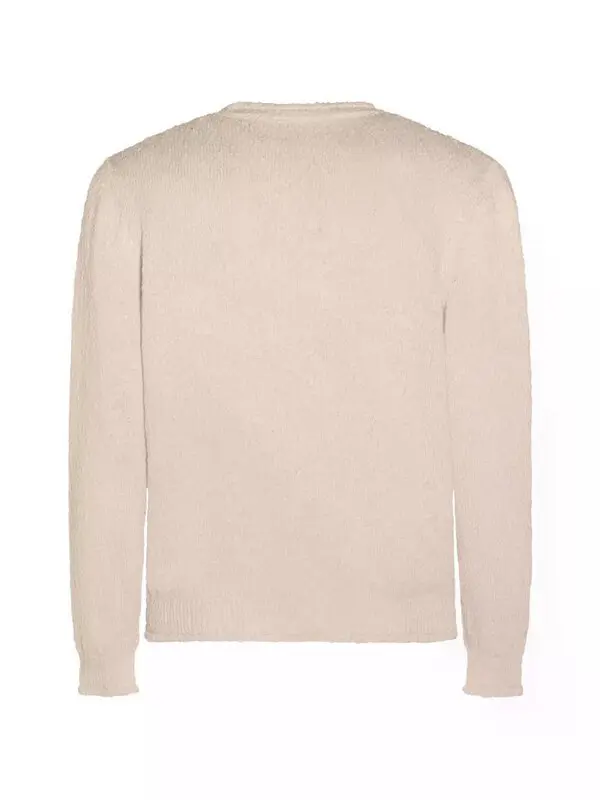 LARDINI Textured Crew Neck Sweater