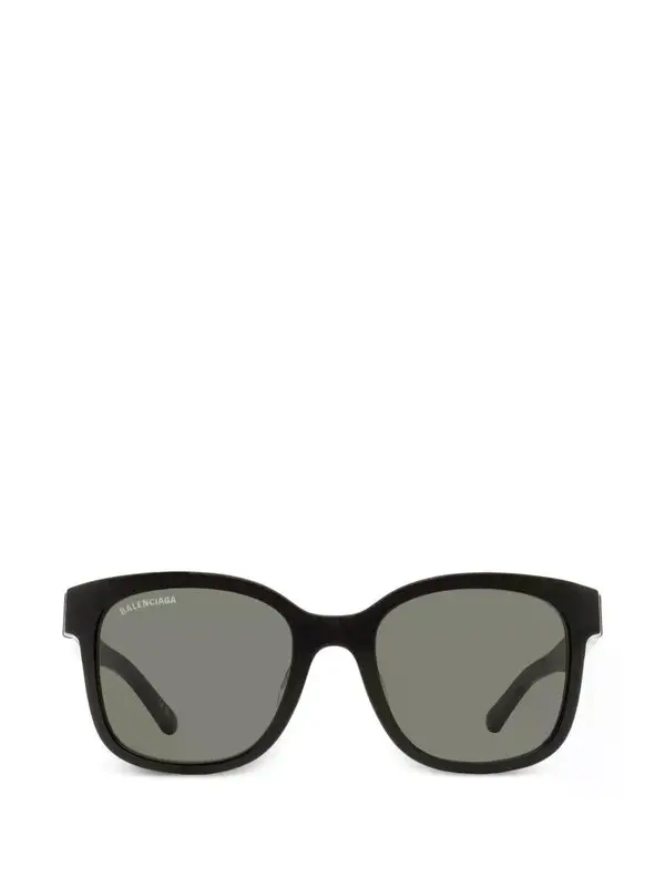 Balenciaga Alternative Fit Square-frame Sunglasses - Black