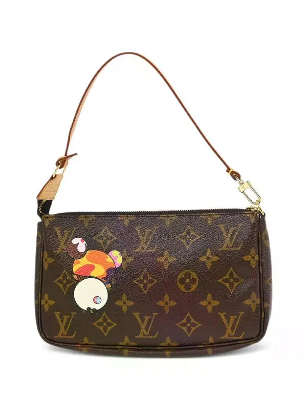 LOUIS VUITTON X Takashi Murakami Panda Pochette - Brown