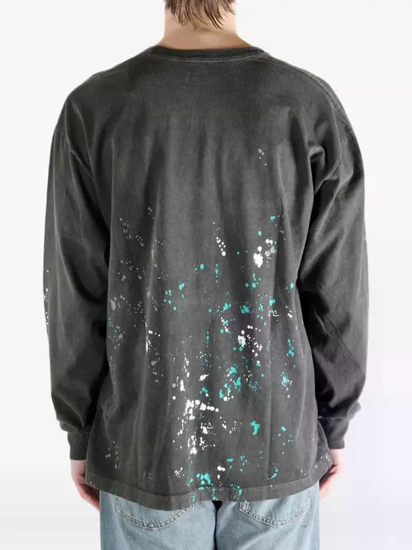 NEIGHBORHOOD Splatter-paint Long-sleeve Sweatshirt