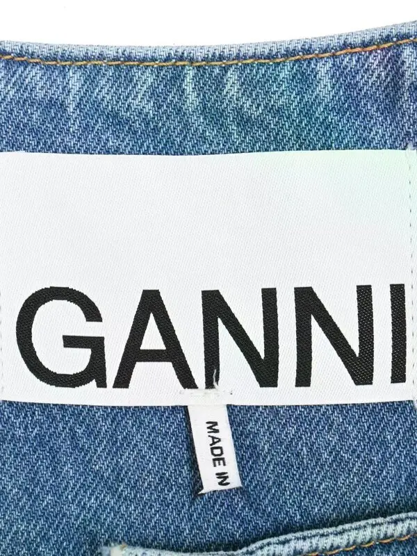 GANNI Paneled Denim Blazer