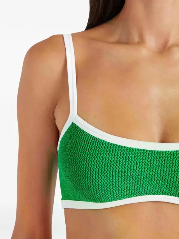 Hunza G Contrast-trim Bikini Set