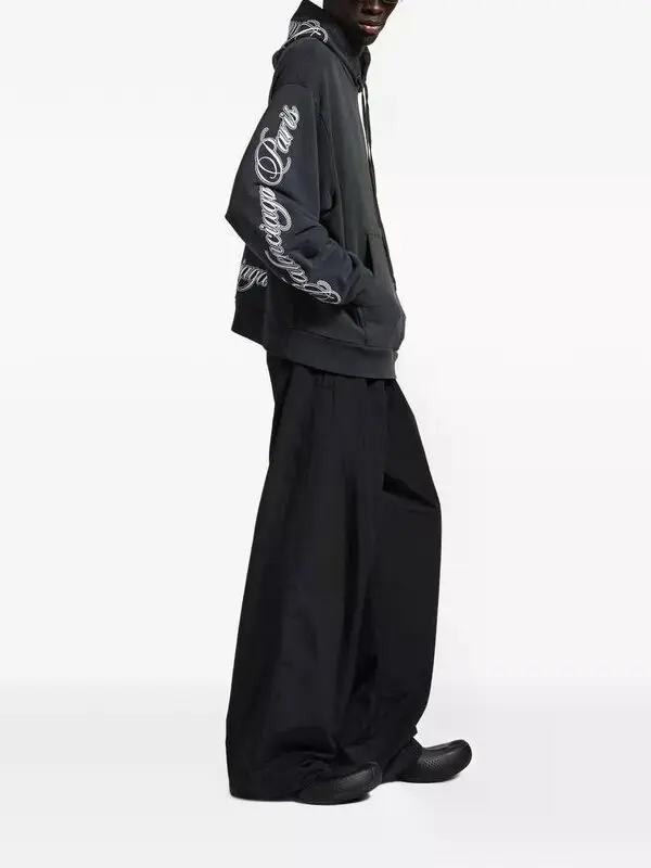 Balenciaga Cotton Hoodie - Black