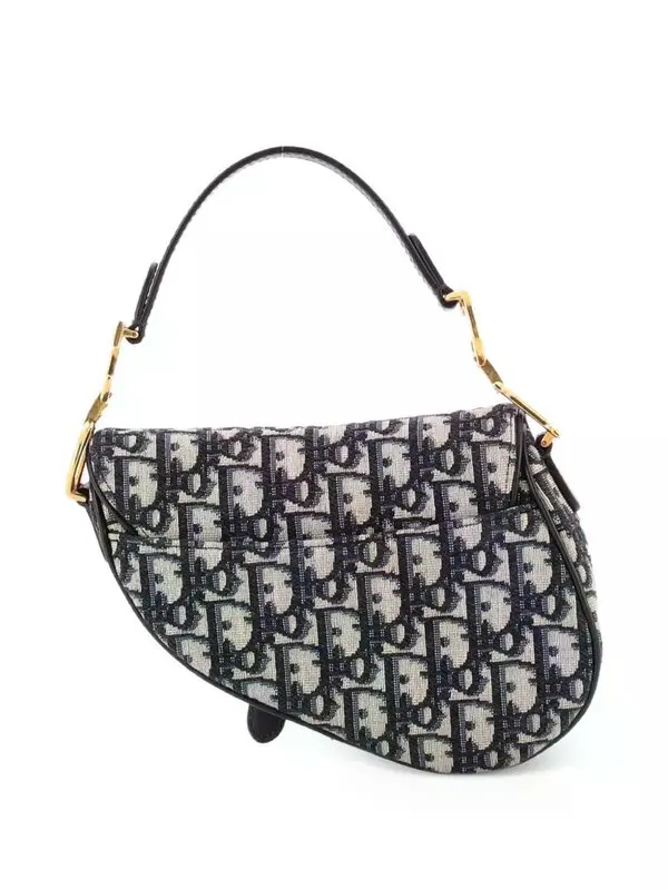 Dior Saddle Handbag Oblique Canvas Mini Shoulder Bag - Blue
