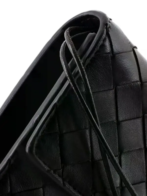 Bottega Veneta Andiamo Top Handle Intrecciato Nappa Long Clutch Bag - Brown