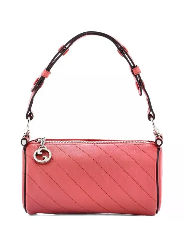 Gucci Blondie Diagonal Quilted Leather Mini Shoulder Bag - Pink