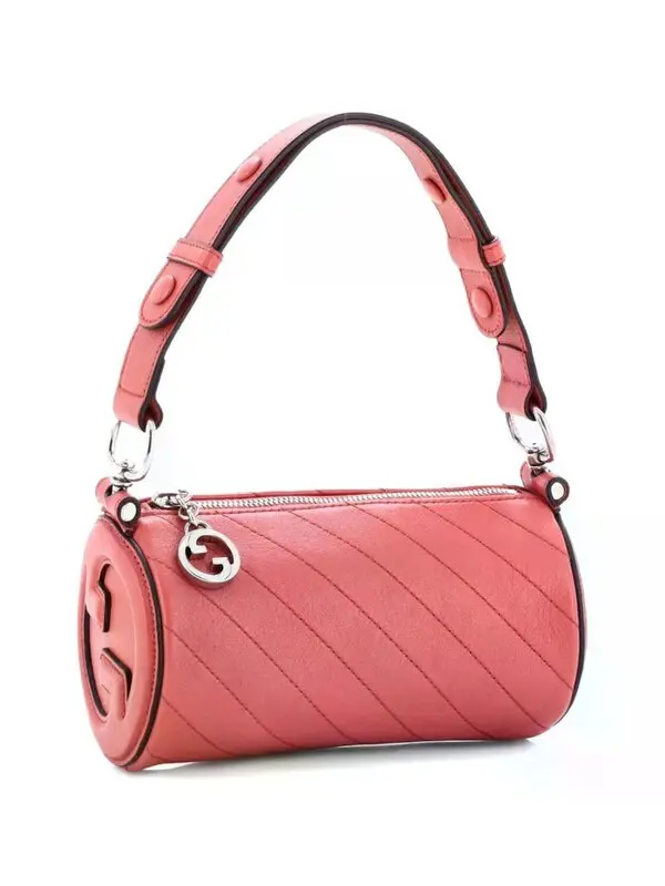 Gucci Blondie Diagonal Quilted Leather Mini Shoulder Bag - Pink