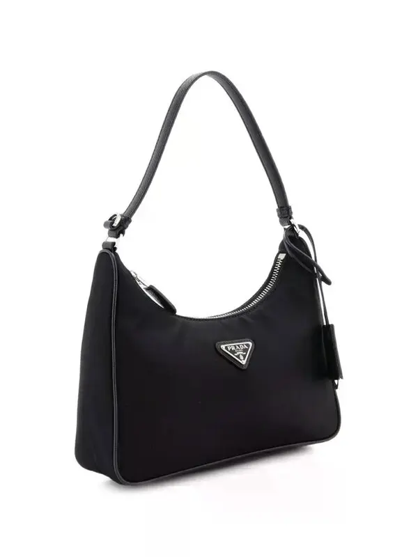 Prada Re-edition 2005 Tessuto Mini Hobo Bag - Black