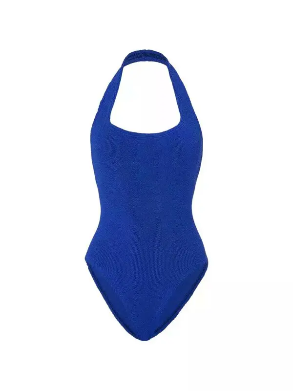 Hunza G Sandy Round-neck Swimsuit - Blue