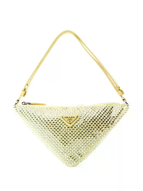 Prada Triangle Shoulder Bag - Yellow