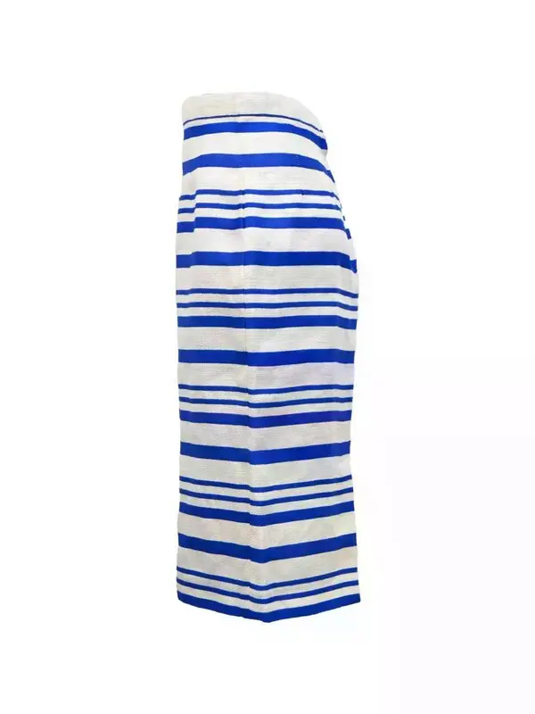 Dolce & Gabbana Striped Linen Midi Skirt