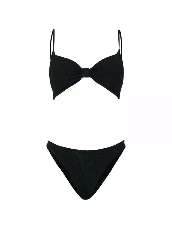 Hunza G Alicia Spaghetti-strap Bikini Set - Black