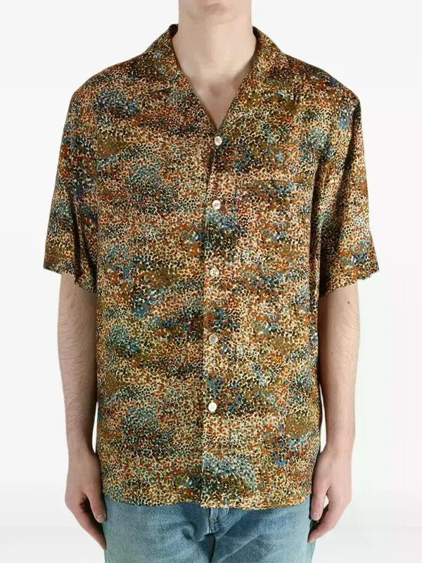 Saint Laurent Abstract-print Short-sleeve Shirt