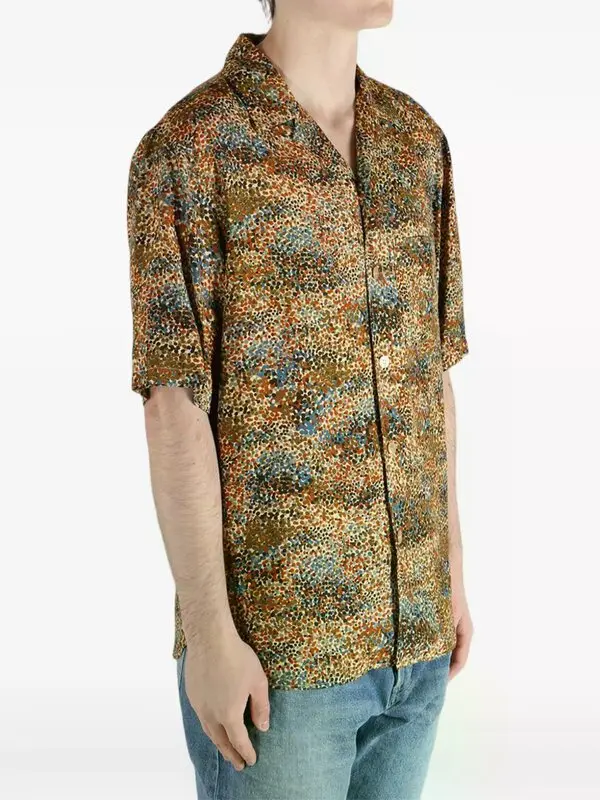 Saint Laurent Abstract-print Short-sleeve Shirt
