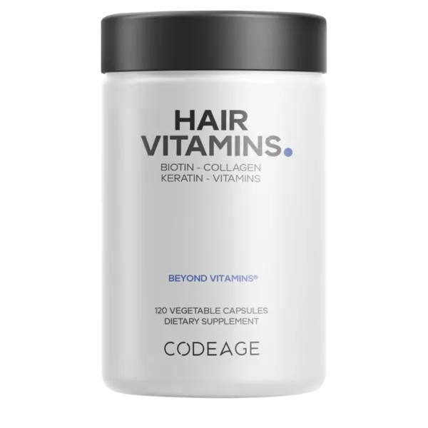 CODEAGE Hair Vitamins With Biotin, Keratin, Collagen & Probiotics - One-color
