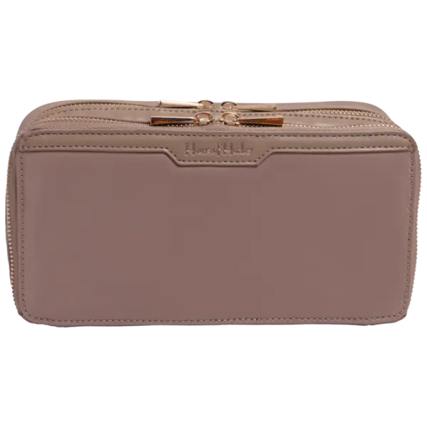 House Of Harlow 1960 Twill Nylon Cosmetic Organizer - Taupe
