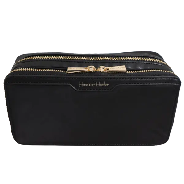 House Of Harlow 1960 Twill Nylon Cosmetic Organizer - Black