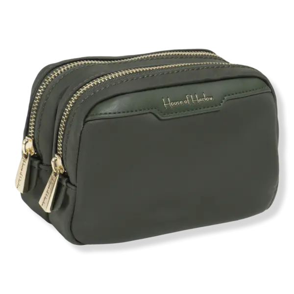House Of Harlow 1960 Twill Nylon Tech Accessory Pouch - Olive