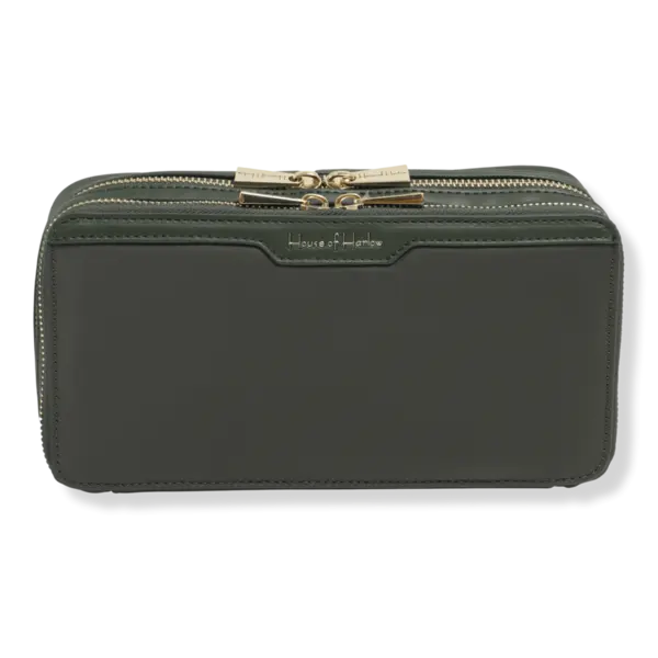 House Of Harlow 1960 Twill Nylon Cosmetic Organizer - Olive