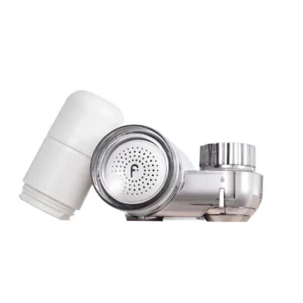 FILTERBABY Skincare Water Filter 2.0 + 2 Filter Replacements - Shiny Chrome