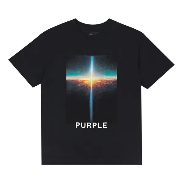 PURPLE BRAND Textured Jersey Tee - Black