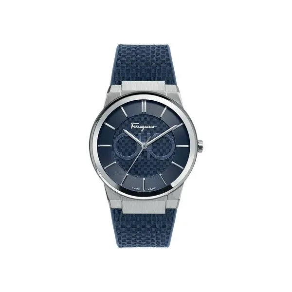 FERRAGAMO Sapphire Silicon Watch - Silver