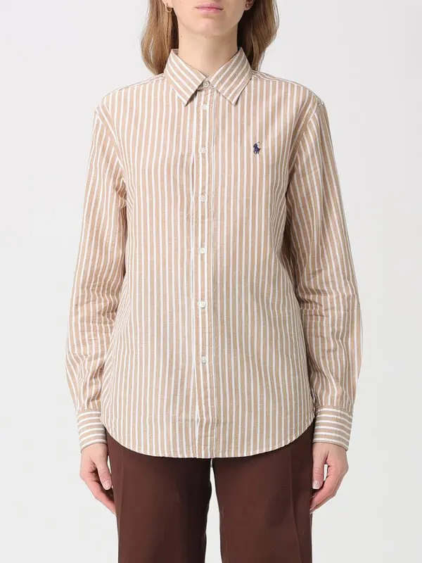 Polo Ralph Lauren Striped Button-down Shirt - Beige