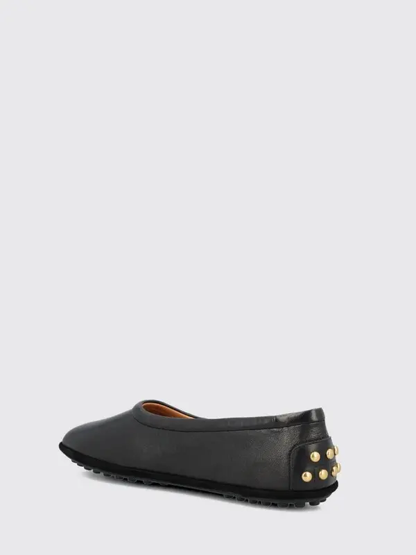 TOD'S Leather Ballet Flats - Black