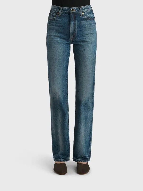 Khaite High-rise Straight Leg Jeans