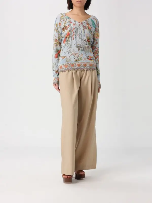 Etro Printed Long Sleeve Sweater