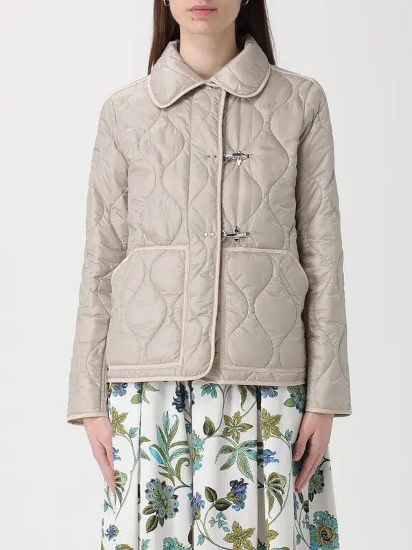 FAY Quilted Down Jacket In Technical Fabric - Silver