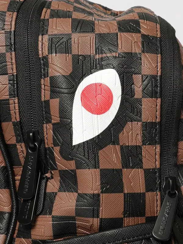 SPRAYGROUND Check 2 Emboss Savage Saffiano Faux Leather Backpack