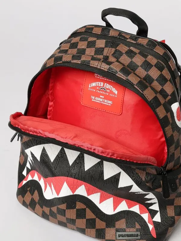 SPRAYGROUND Check 2 Emboss Savage Saffiano Faux Leather Backpack