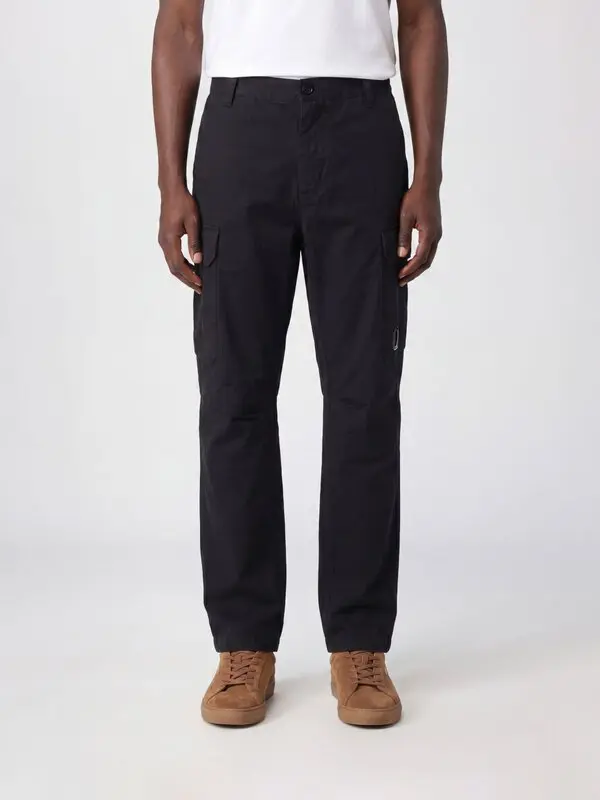 C.P. COMPANY Cotton Cargo Trousers - Black