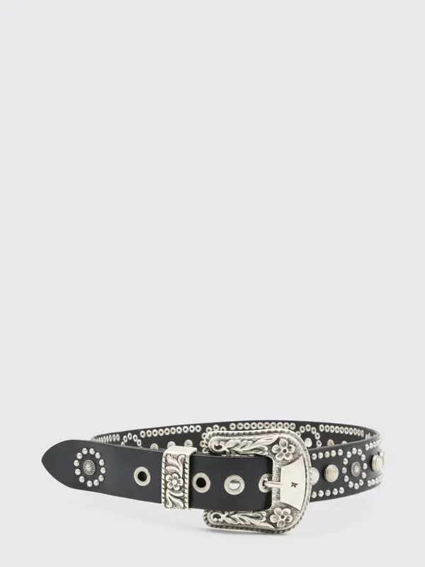 GOLDEN GOOSE Embellished Belt - Black