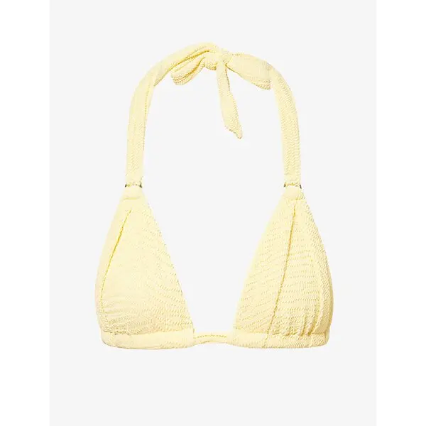 Monday Swimwear Morocco Crinkle Bikini Top - Honey Crinkle