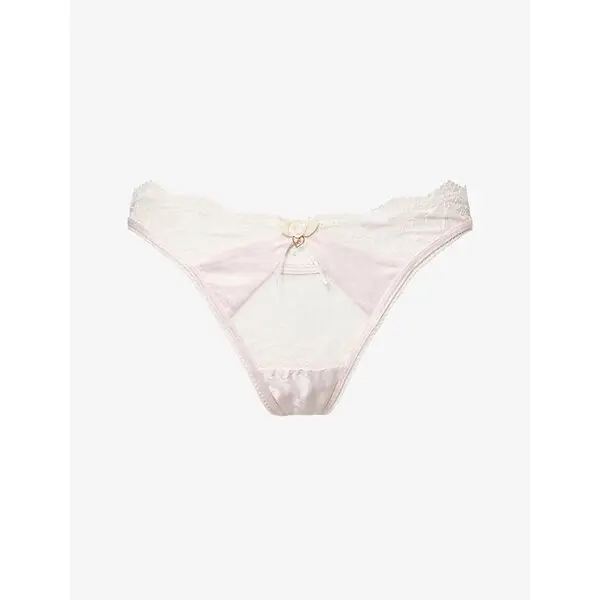 Lounge Caia High-rise Lace Thong - Pink