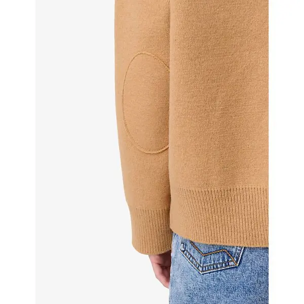 Claudie Pierlot Oversized Wool-blend Cardigan - Camel