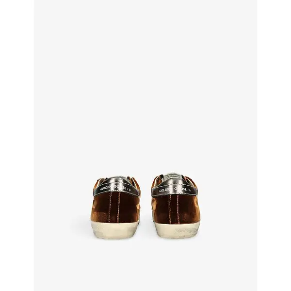 GOLDEN GOOSE Super-star Velvet Trainers - Dk.brn Com
