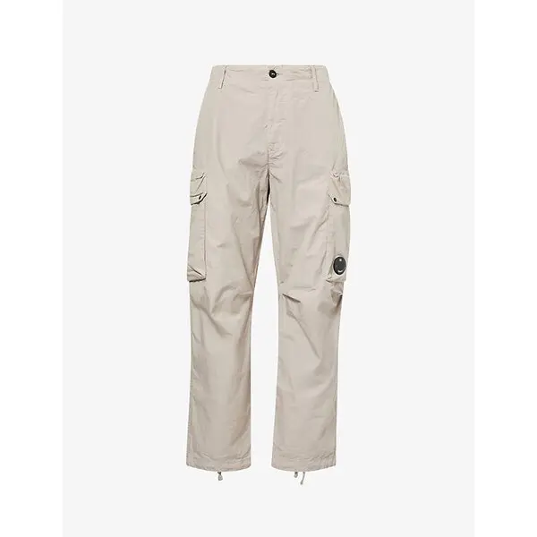 C.P. COMPANY Microreps Cotton Trousers With Drawstring Cuffs