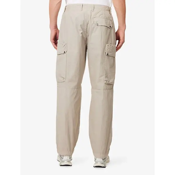 C.P. COMPANY Microreps Cotton Trousers With Drawstring Cuffs