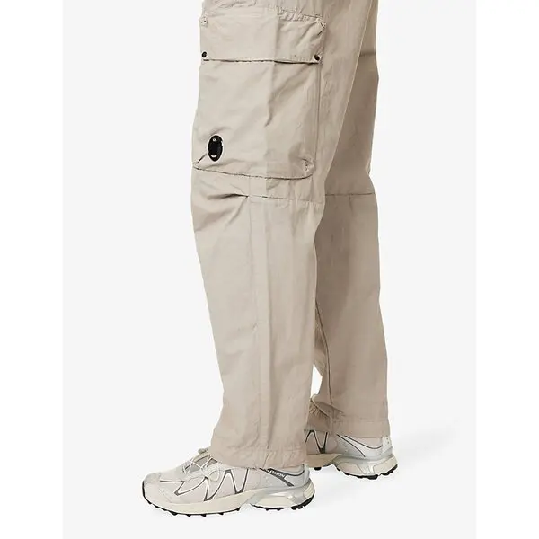 C.P. COMPANY Microreps Cotton Trousers With Drawstring Cuffs