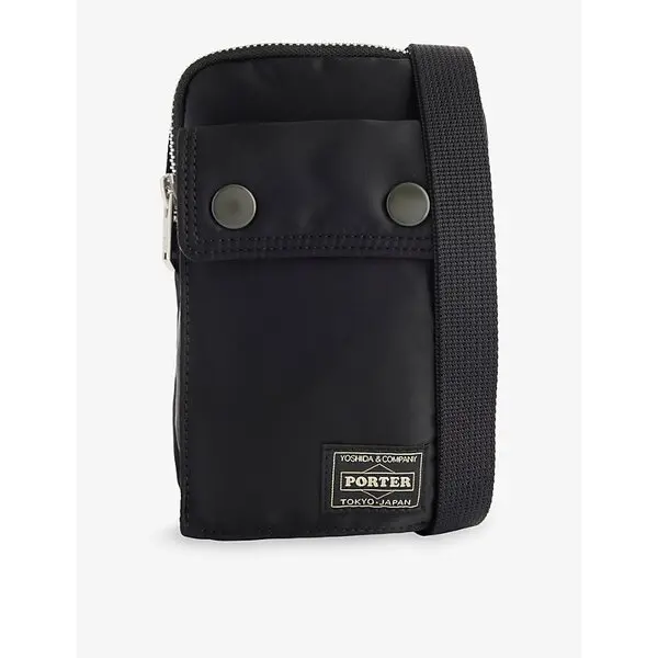 PORTER-YOSHIDA & CO Tanker Mobile Nylon-shell Cross-body Bag - Black