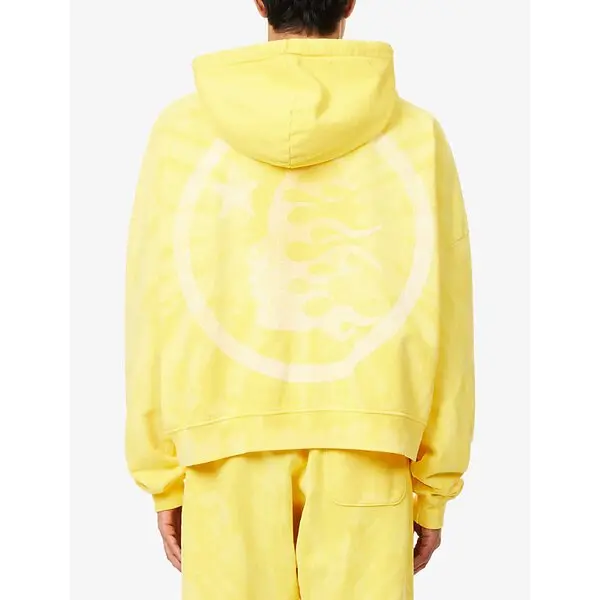 HELLSTAR Mad Sun Printed Cotton-jersey Hoodie