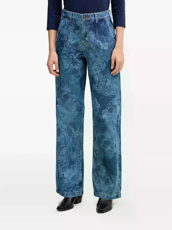 Sisley Floral Pattern Jeans